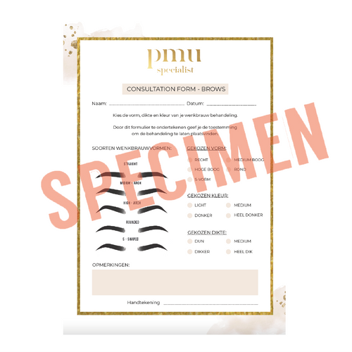 Consultation Form (brows) – PMU specialist
